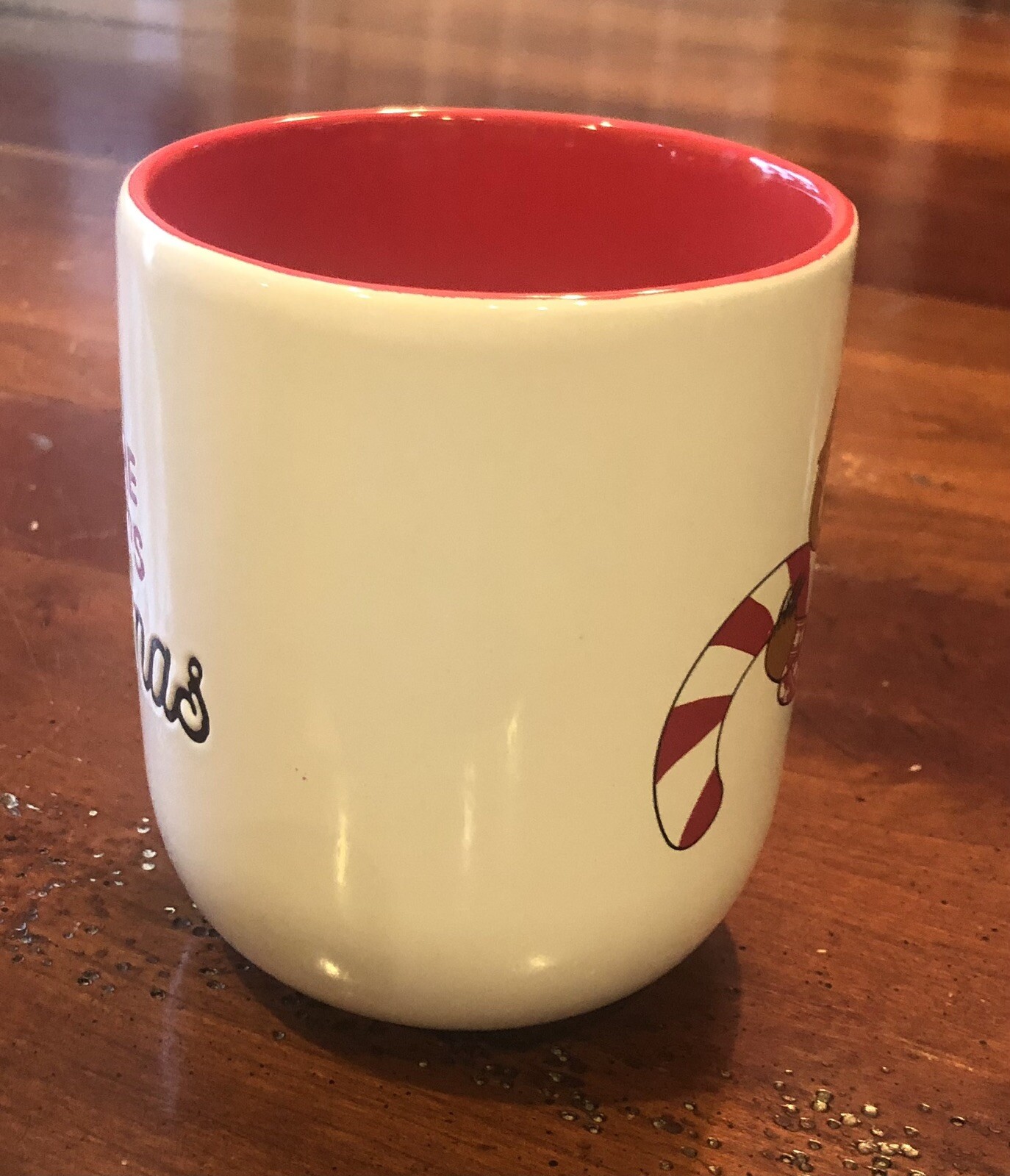 Whimsical Holly & Joy Sloth Candy Cane Ceramic Mug Dishwasher Microwave ...