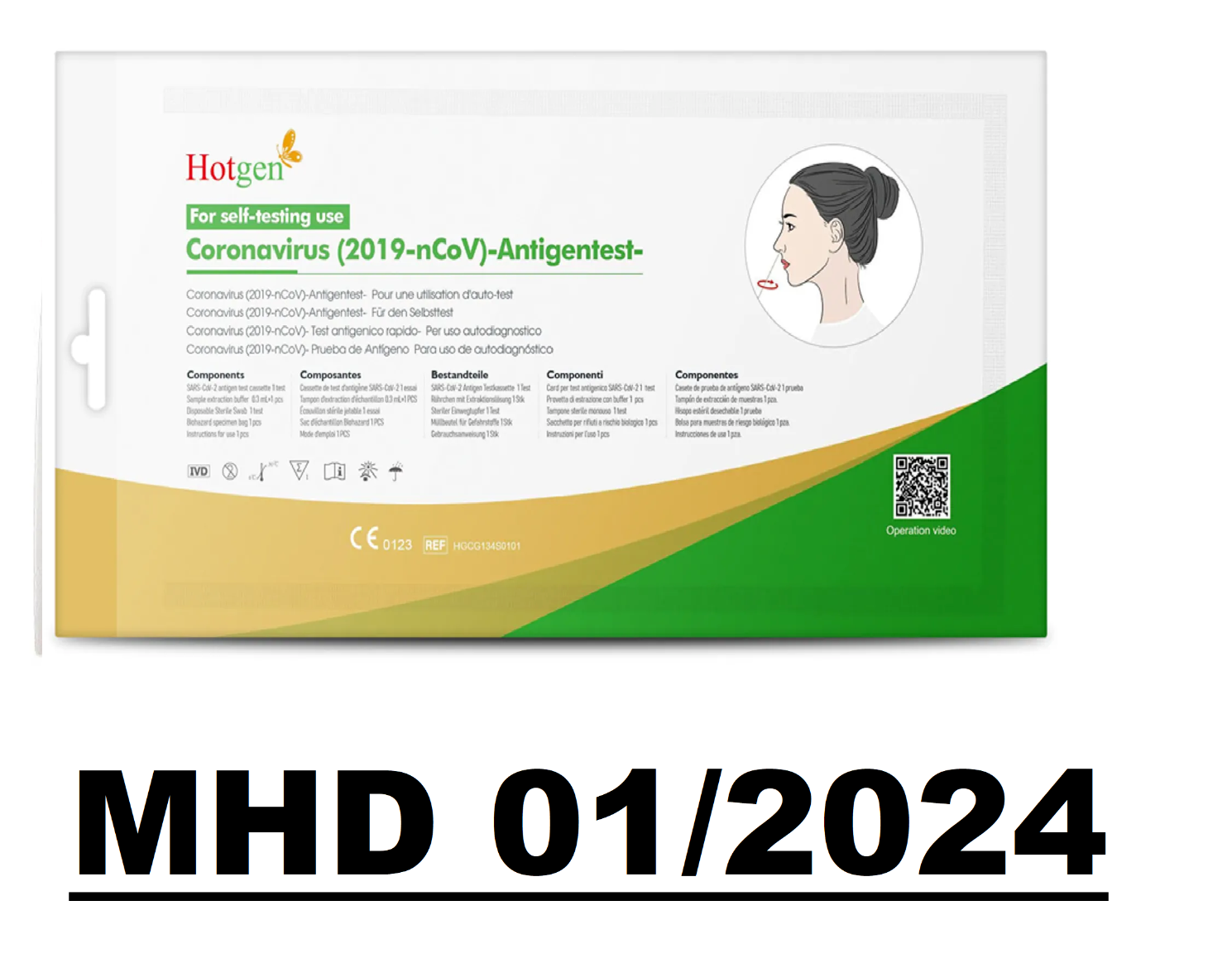 Corona Hotgen Schnelltest Laientest Selbsttest COVID 19 Anwendung ...