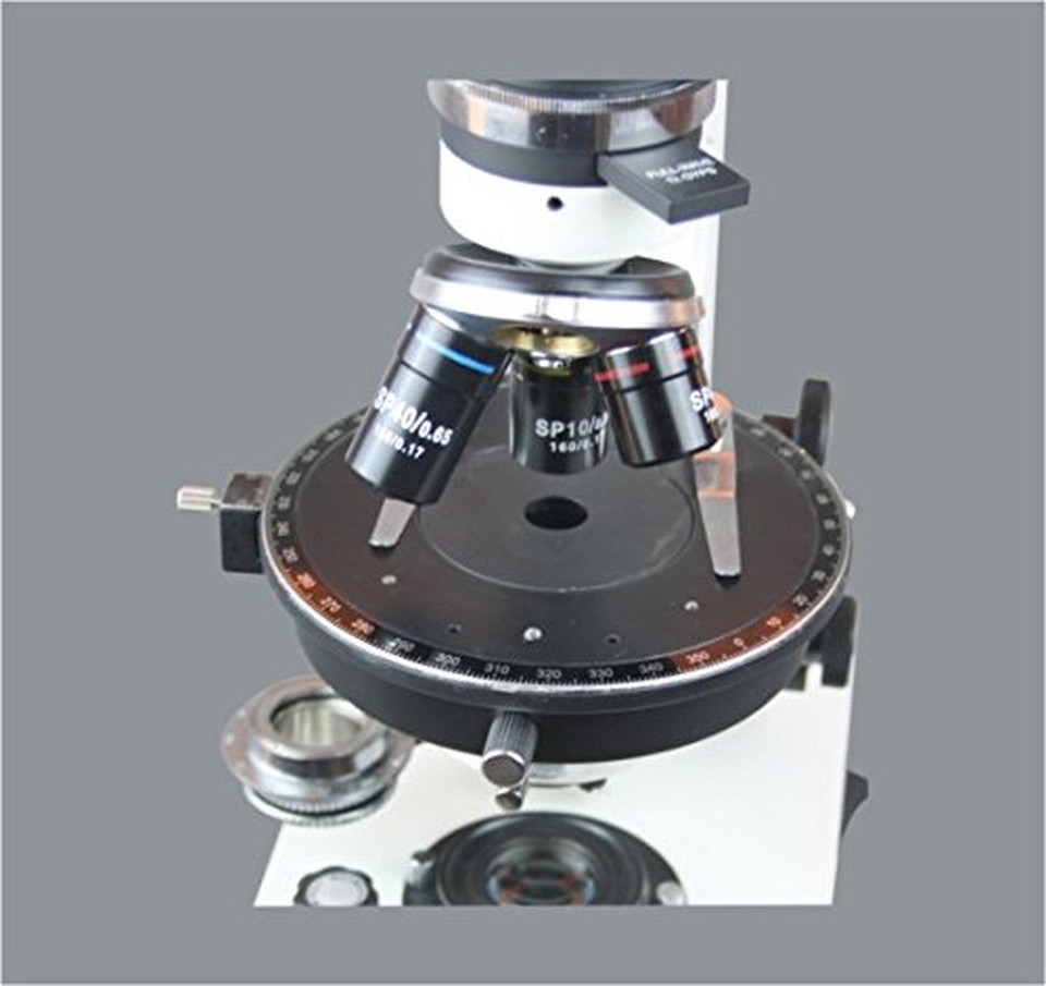 Radical Polarizing Microscope w Rotating Stage Bertrand Lens Full ...