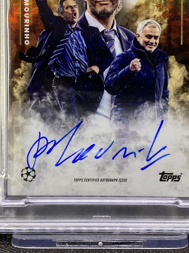 2022 Topps Platinum Jose Mourinho UEFA SPECIAL ONE AUTO GOLD #1/1 PSA 7 ...
