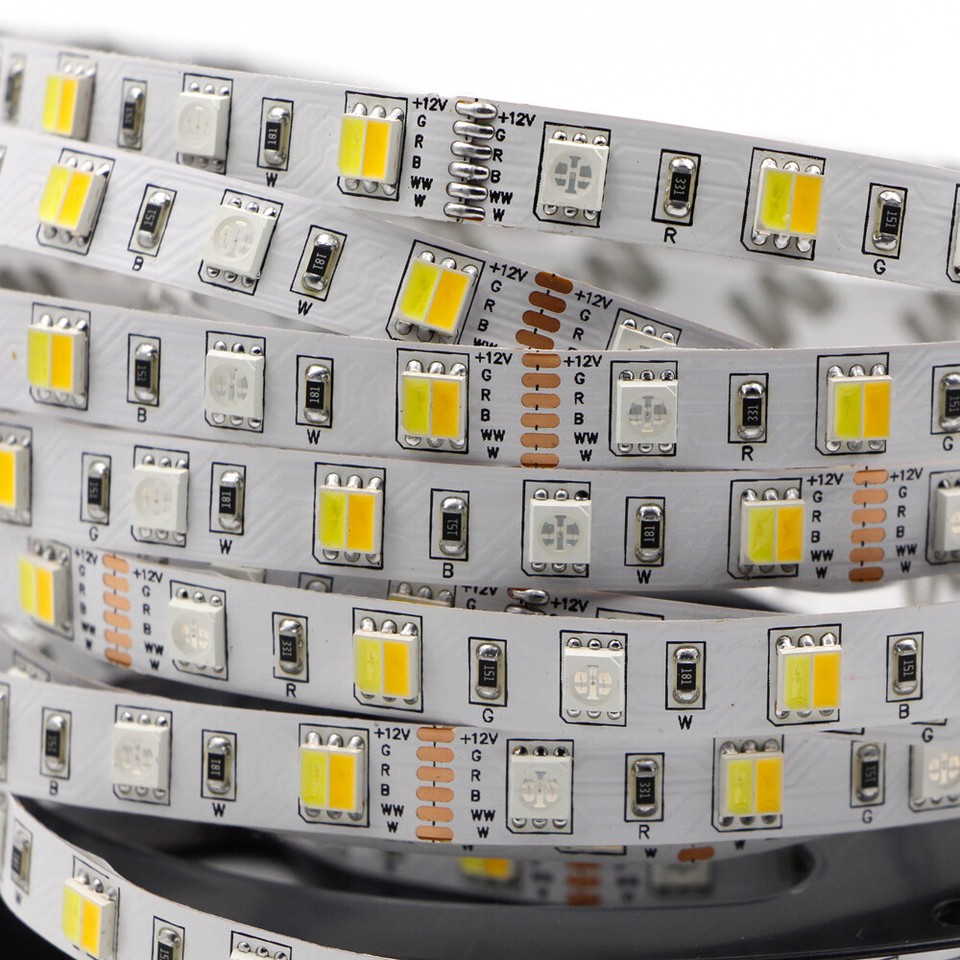 LED Strip light 5M 2835 5730 5050 5054 RGB CCT RGBW RGBWW white DC 12V ...