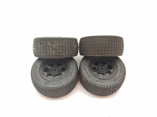 4x Proline SlideJob SC 1/10 Short Course Oval Tires on Losi 12mm Hex ...
