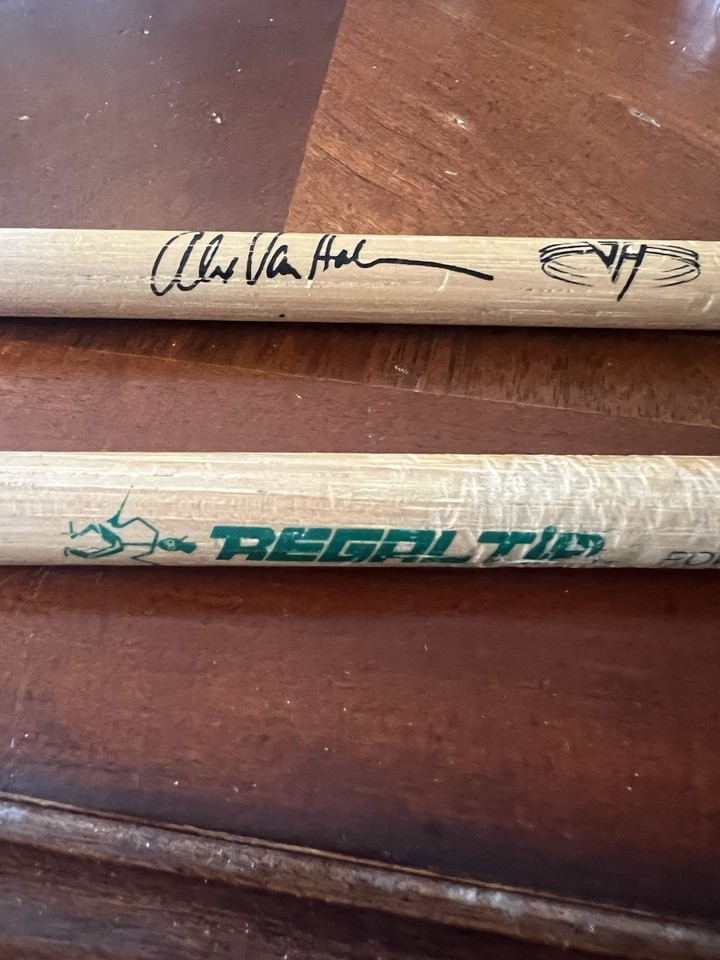 Stage Used Alex Van Halen drumsticks | eBay