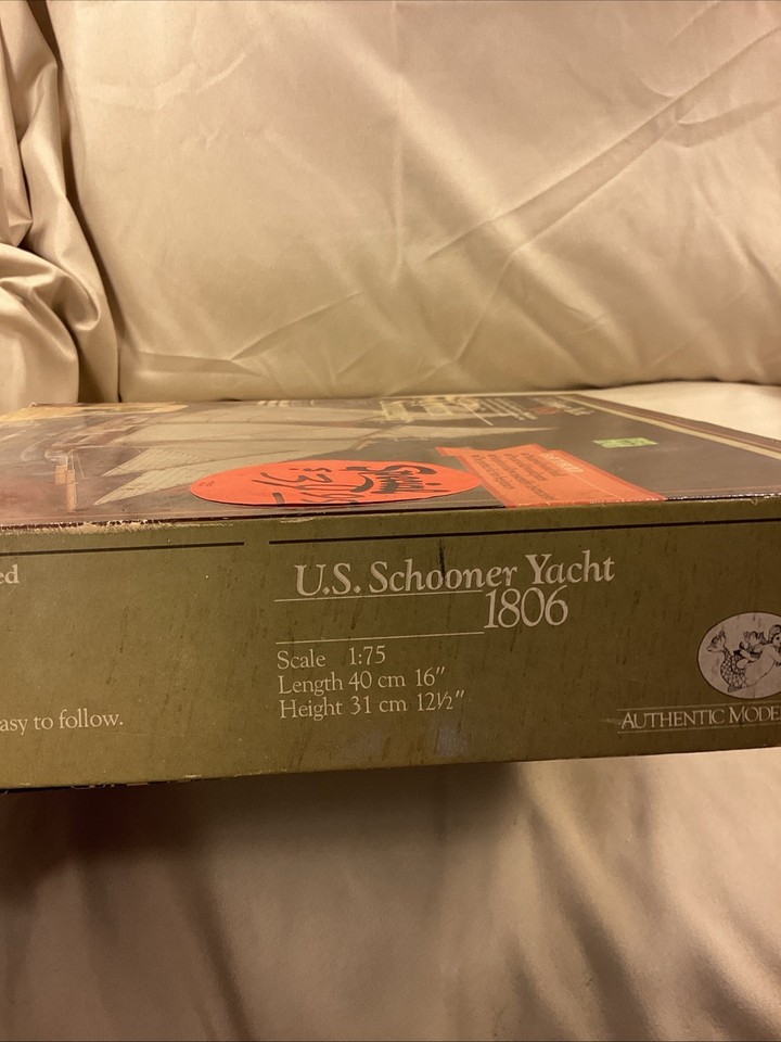 Authentic Models Holland U.S. Schooner Yacht 1806 Opium Smuggler Wood ...