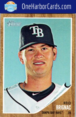 2011 Topps Heritage Tampa Bay Rays Baseball Card #261 Reid Brignac | eBay