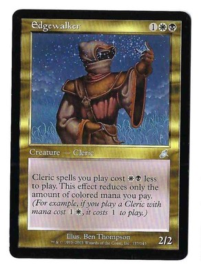 Magic the Gathering MTG Scourge EDGEWALKER Cleric Just N time for ...