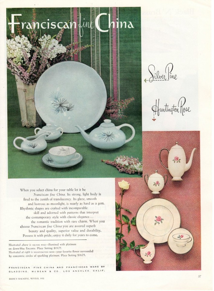 Vintage advertising print ad 1955 Black N Brass Samsonite Card Table ...