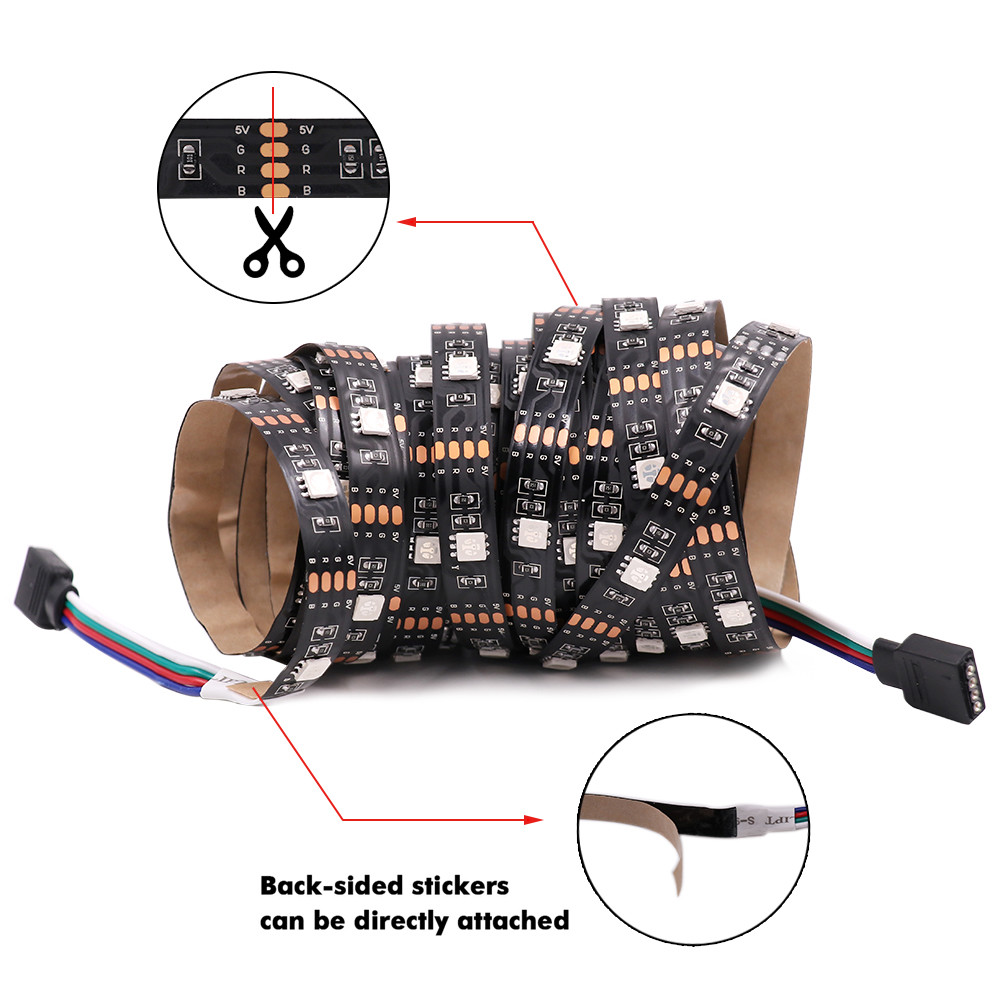 USB LED TV Backlight Kit Computer RGB LED Light Strip TV Background ...