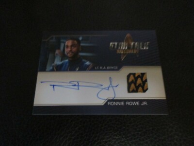 Star Trek Discovery Season 3 Ronnie Rowe Jr. Autograph Relic Costume ...
