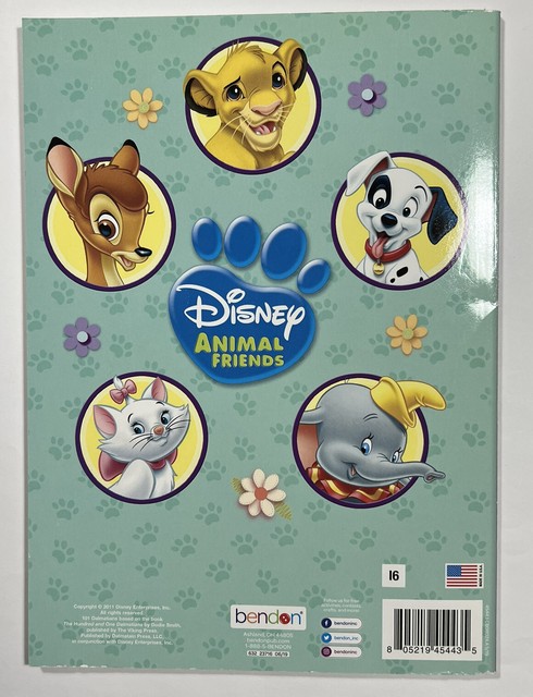 Disney Animal Friends Big Fun Book to Color Happy Day Children Kids ...