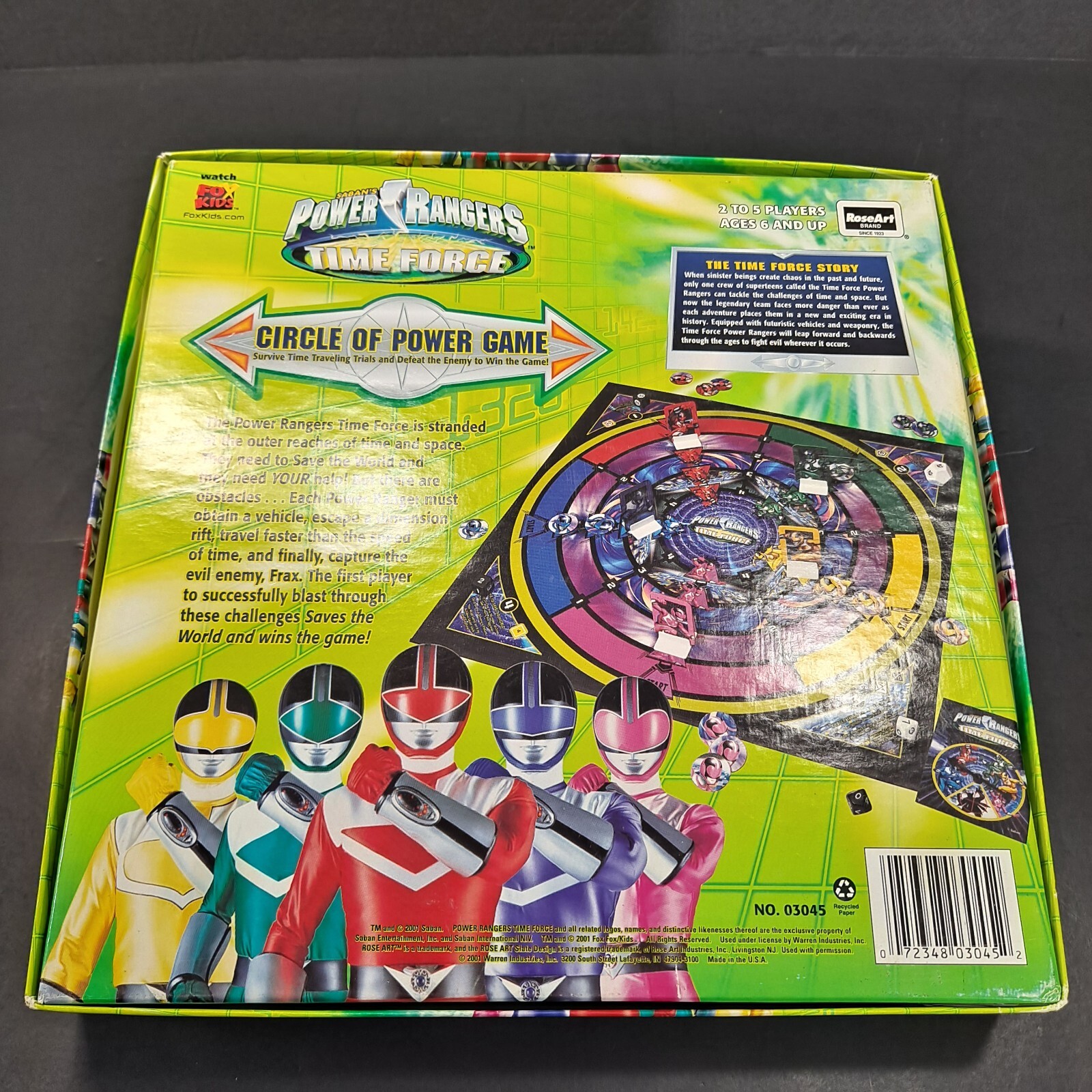 Power Rangers Time Force Board Game Circle of Power 2001 Complete | eBay