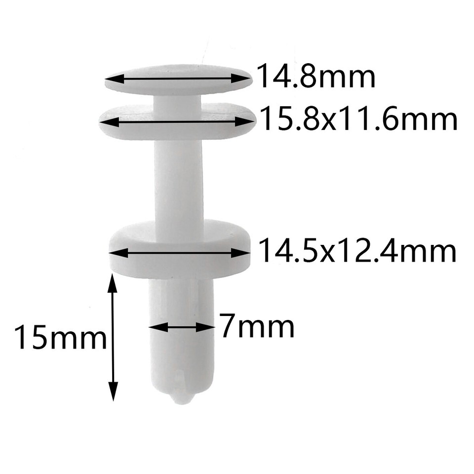 100pcs Door Panel Retainer Clips Rivet for Chevy GMC C1500 C2500 C3500 ...