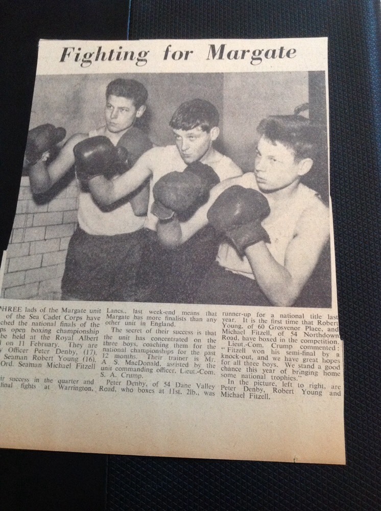 69-4 Ephemera 1957 Picture Margate Sea Cadet Corps Peter Denby Robert ...