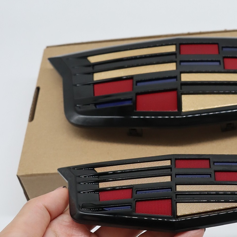 Clip-On Front Badge & Rear Sticker Emblem For 2015-2017 CT6 XT5 XTS ATS ...