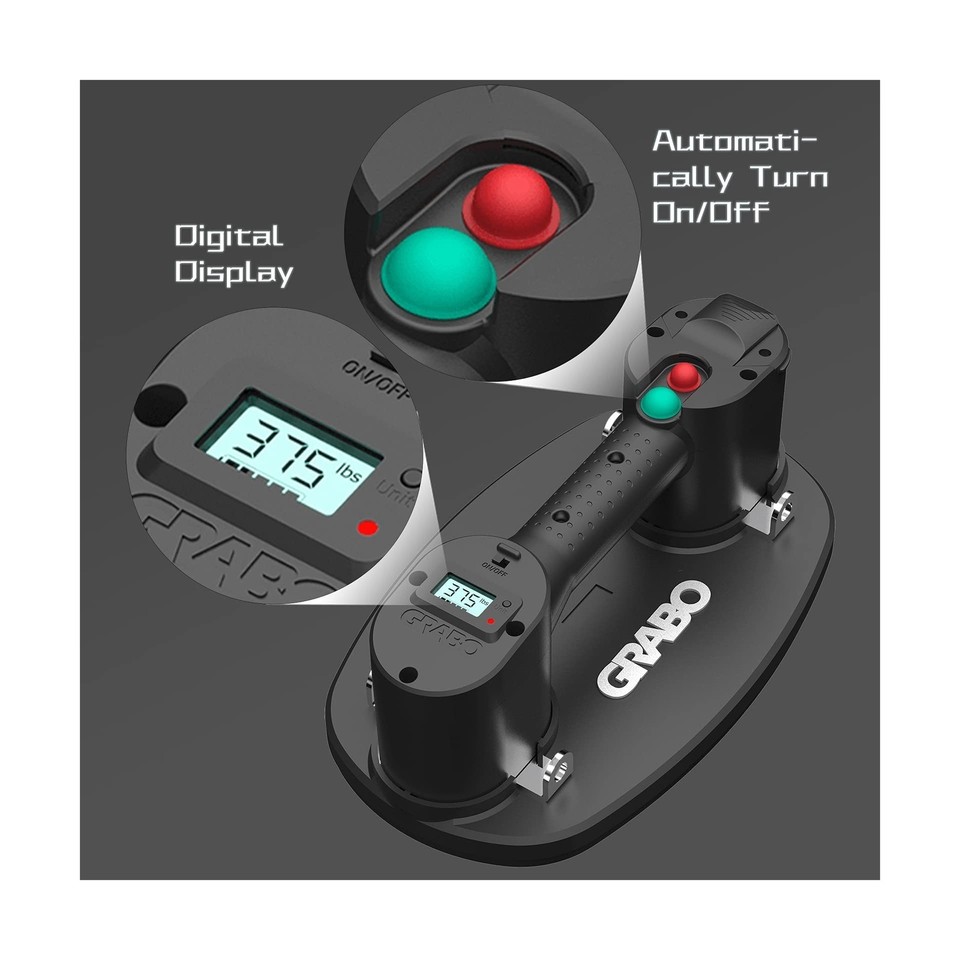GRABO Pro-Lifter 20 Portable Electric Vacuum Cup Lifter for granite ...