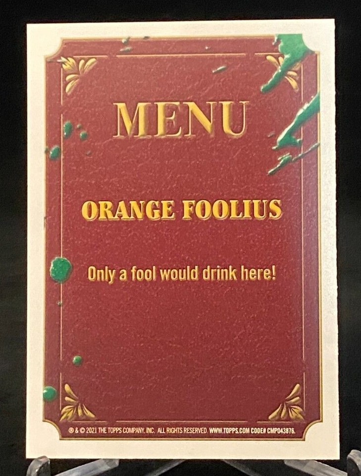 2021 Topps Garbage Pail Kids Food Fight Menu #5a Lemon Nadine | eBay