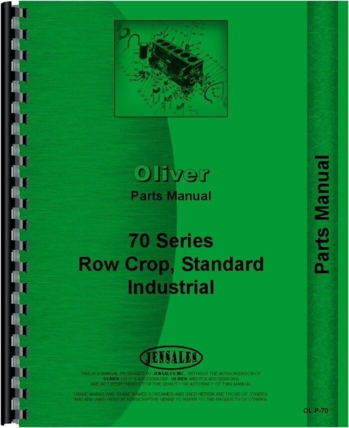Oliver 70 Tractor Parts Manual Catalog | eBay