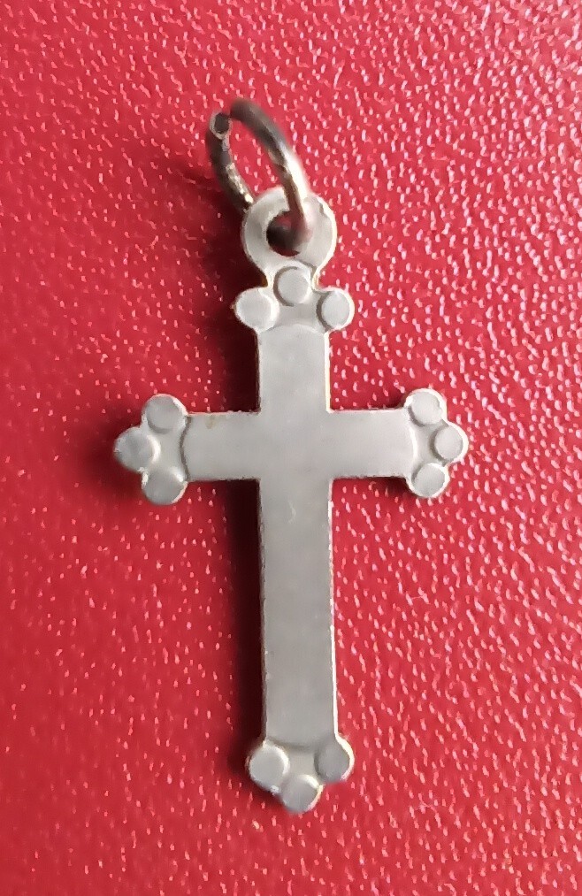 Very nice small metal cross pendant with simple design and a chain | eBay