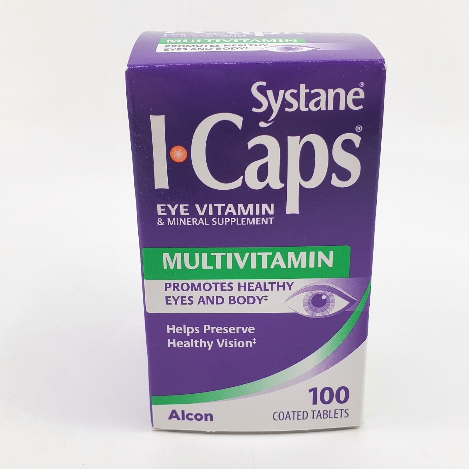 Systane ICaps Eye Multivitamin Formula Supplement 100 Coated Tablets 3/ ...