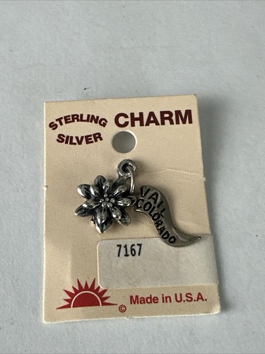 Vintage Sterling Silver Charm Vail Colorado With Rocky Mountain ...
