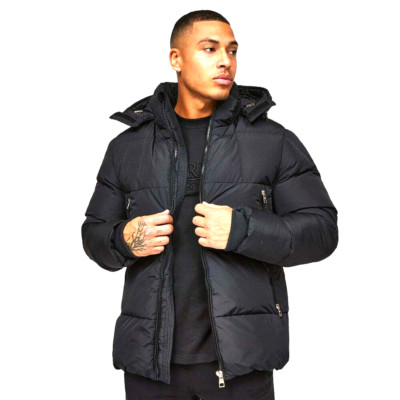 Glorious Gangsta Puffer Winter Jacket Hooded Puffer Padded Coat Massimo ...