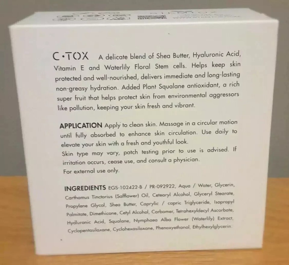 STEMTOX C*TOX PROTEIN STEM CELL MOISTURIZER-HYAURONIC ACID-1.7 oz BRAND ...