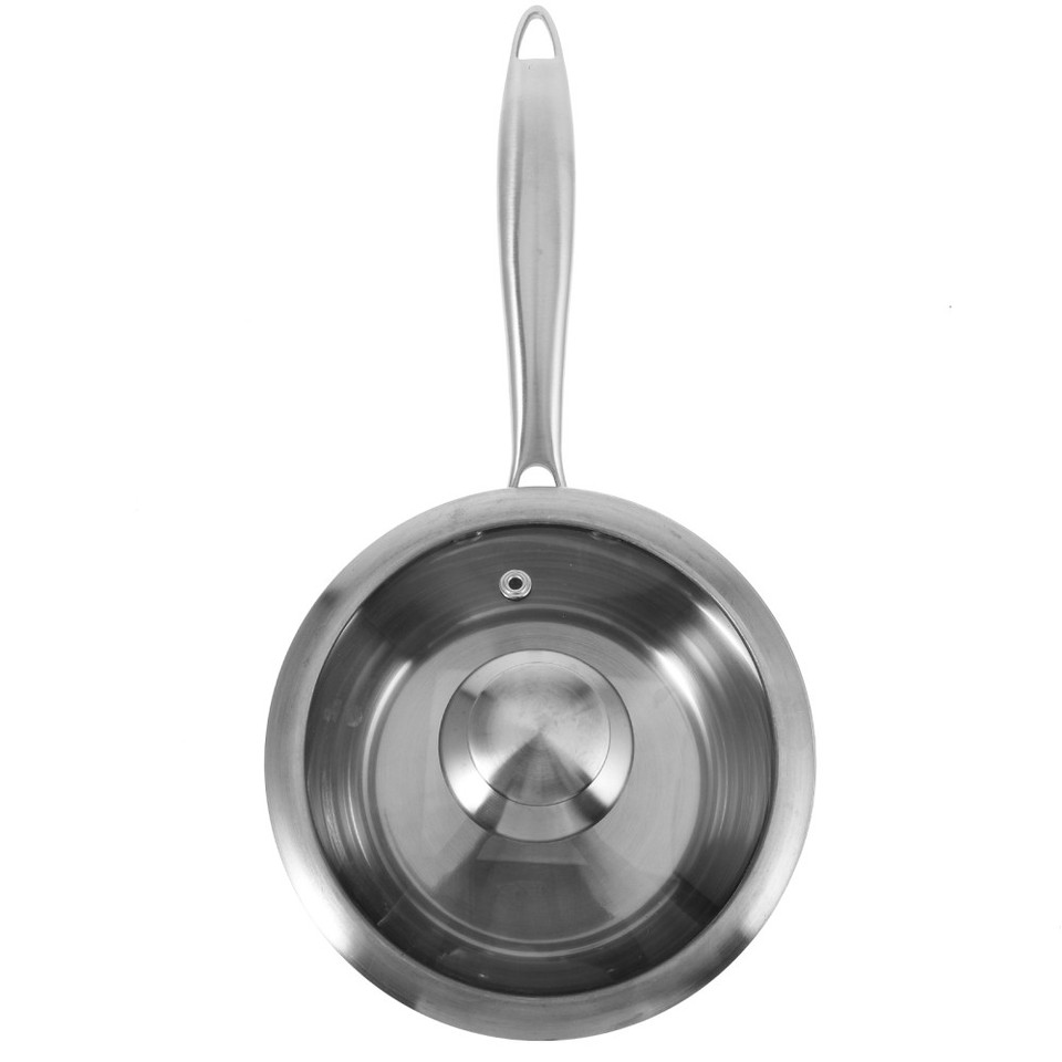 Stainless Steel Milk Pot Cookware Small Cooking Sauce Pan with Lid | eBay