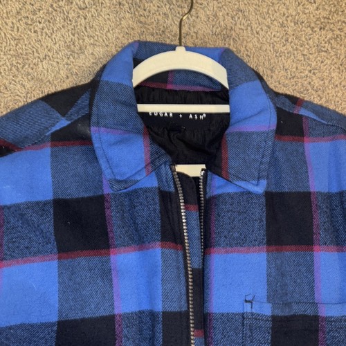 Edgar and Ash Men’s Blue Checkerd Jacket Size M 100% Cotton Made In USA ...