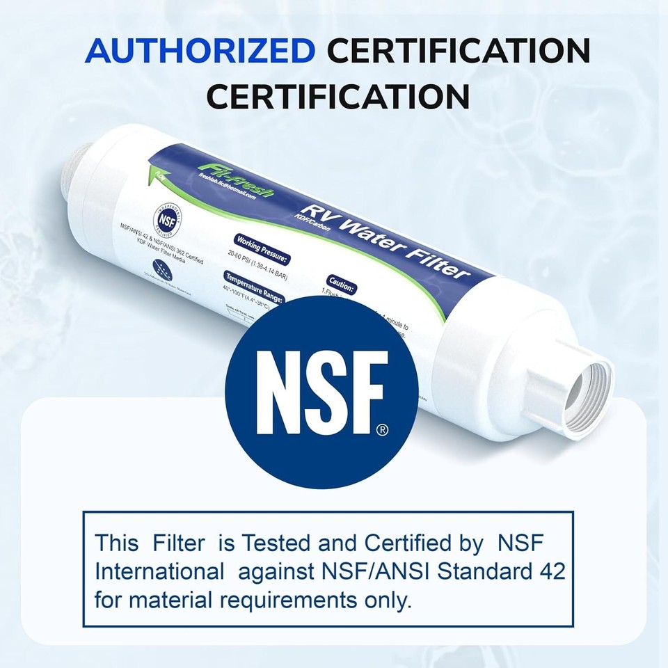 Fil-Fresh (2) RV Filter RV Inline Hose Water Filter Garden & Camper ...