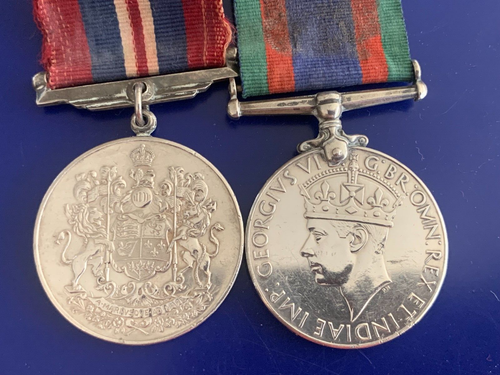 GEORGE 6 CANADA set SILVER MEDAL WW11 VOLUNTARY SERVICE+ GEORGE V1 | eBay