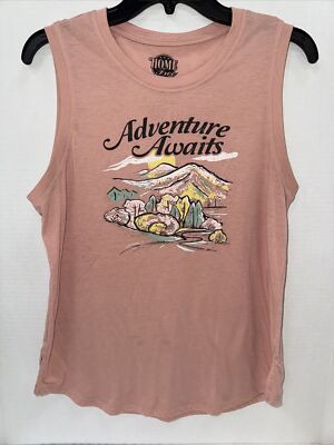 Home Free Shirt Women’s Size Large (12-14) Pink Graphic Tank Top | eBay