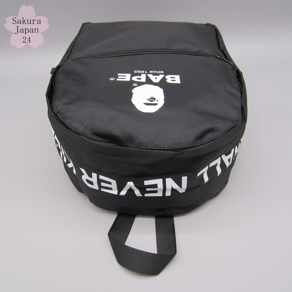 BAPE A Bathing Ape Backpack APE HEAD Logo Black 2019AW Japanese ...
