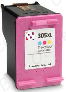 305 XL Colour Remanufactured Ink Cartridge For HP Deskjet Plus 4100 ...