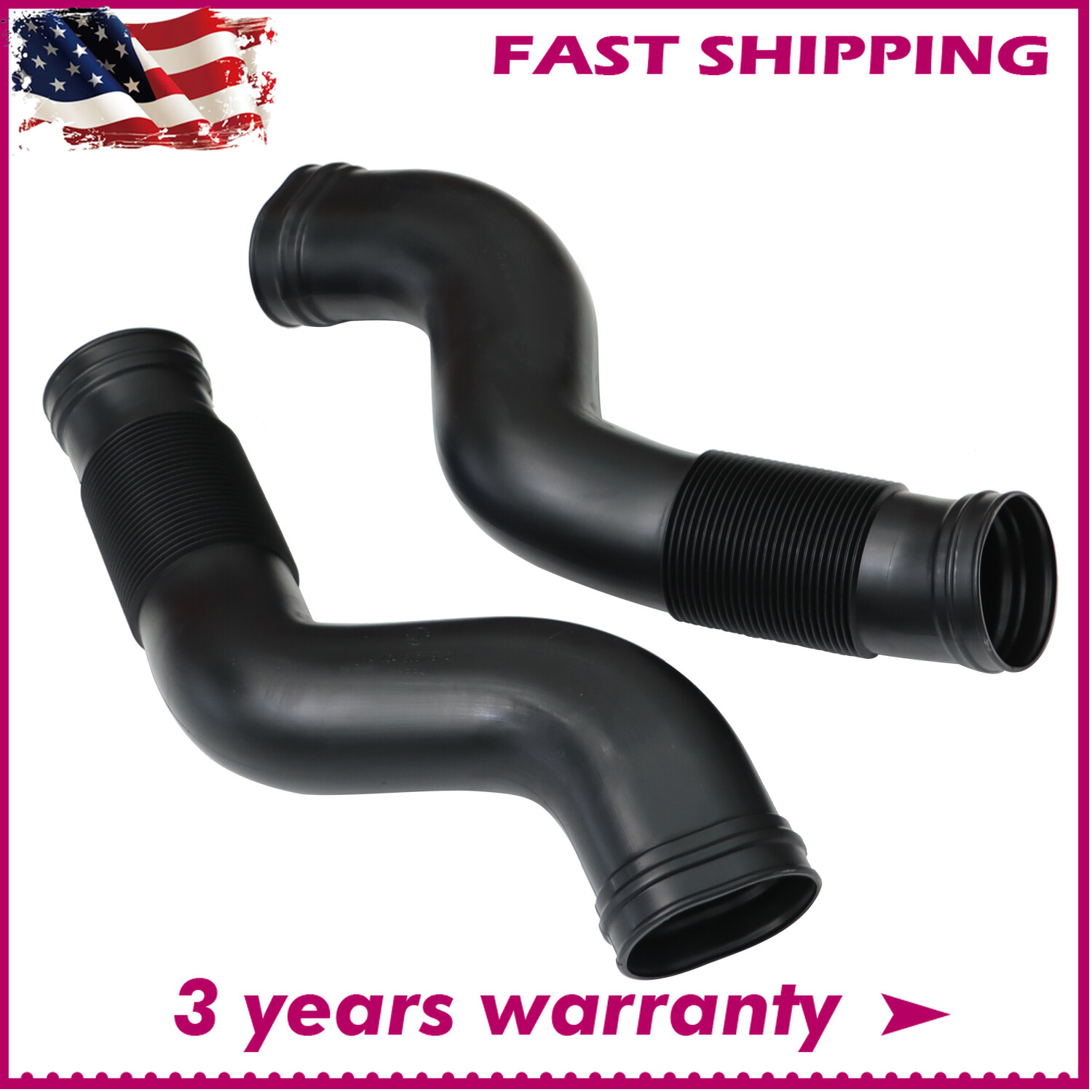 Left & Right Air Intake Duct Pipe Hose For Mercedes Benz ML350 ML300 ...