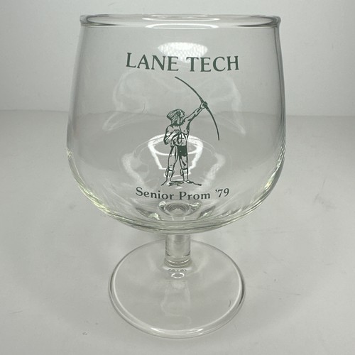Lane Tech High School Senior Prom 1979 Snifter Glass 5" Tall Chicago ...