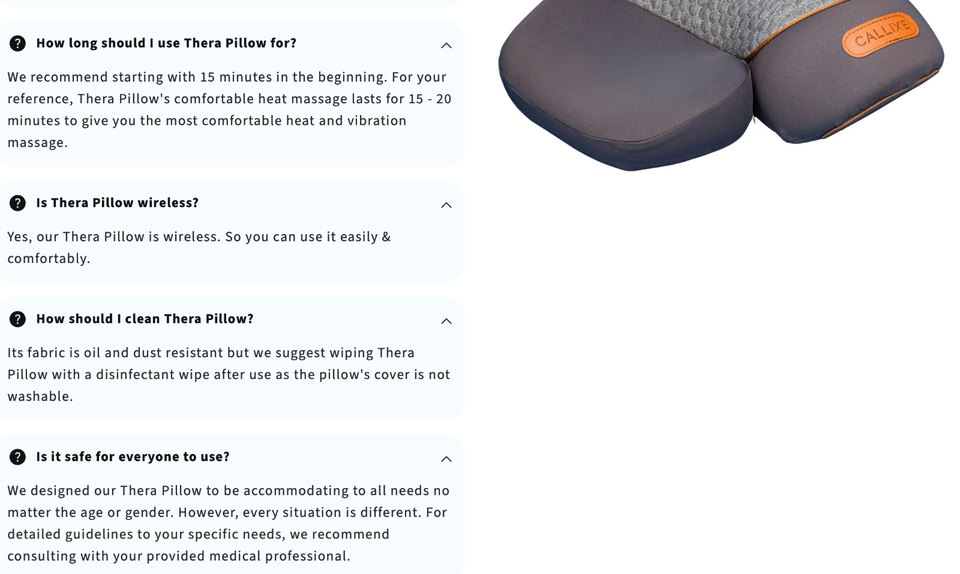 CALLIXE Original Thera Pillow Traction Massager | eBay