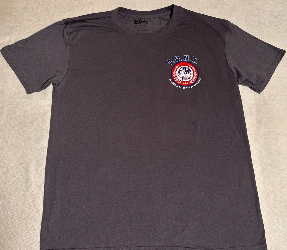 FDNY Sz L T-Shirt Fire Department New York City NYC Bravest Training ...