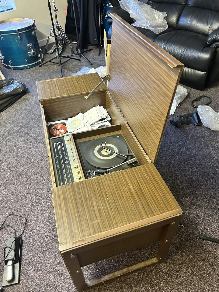 Vintage HMV Radiogram Model 2353 Record Player & Radio Cabinet (1960s ...
