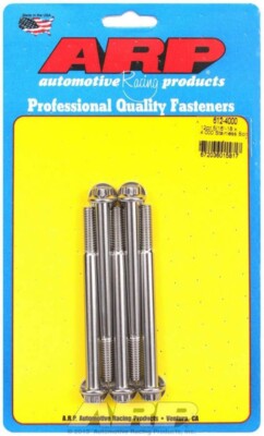ARP 612-4000 Bolts, 5/16-18 in. 12-Point, Stainless Steel, Polished, RH ...