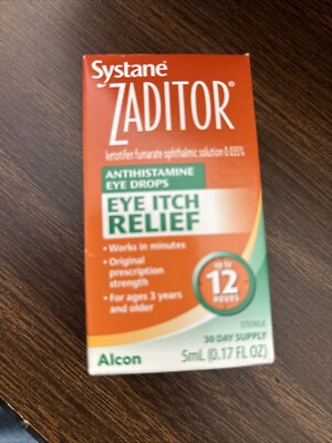 SYSTANE ZADITOR EYE DROPS EYE ITCH RELIEF 5ML exp 05-2024 | eBay