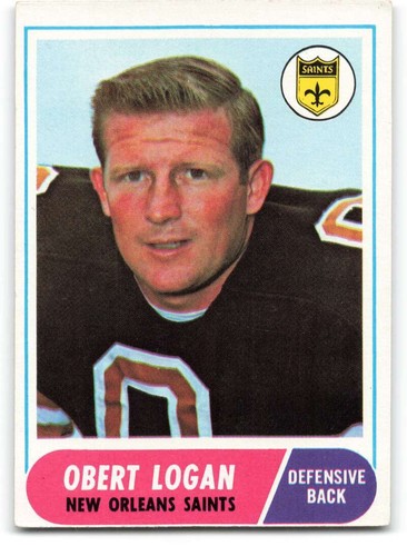 1968 Topps #4 Obert Logan EX++ Excellent++ Saints ID:290127 | eBay