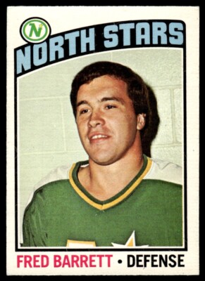 1976-77 Topps VgEx Fred Barrett Minnesota North Stars #249 | eBay