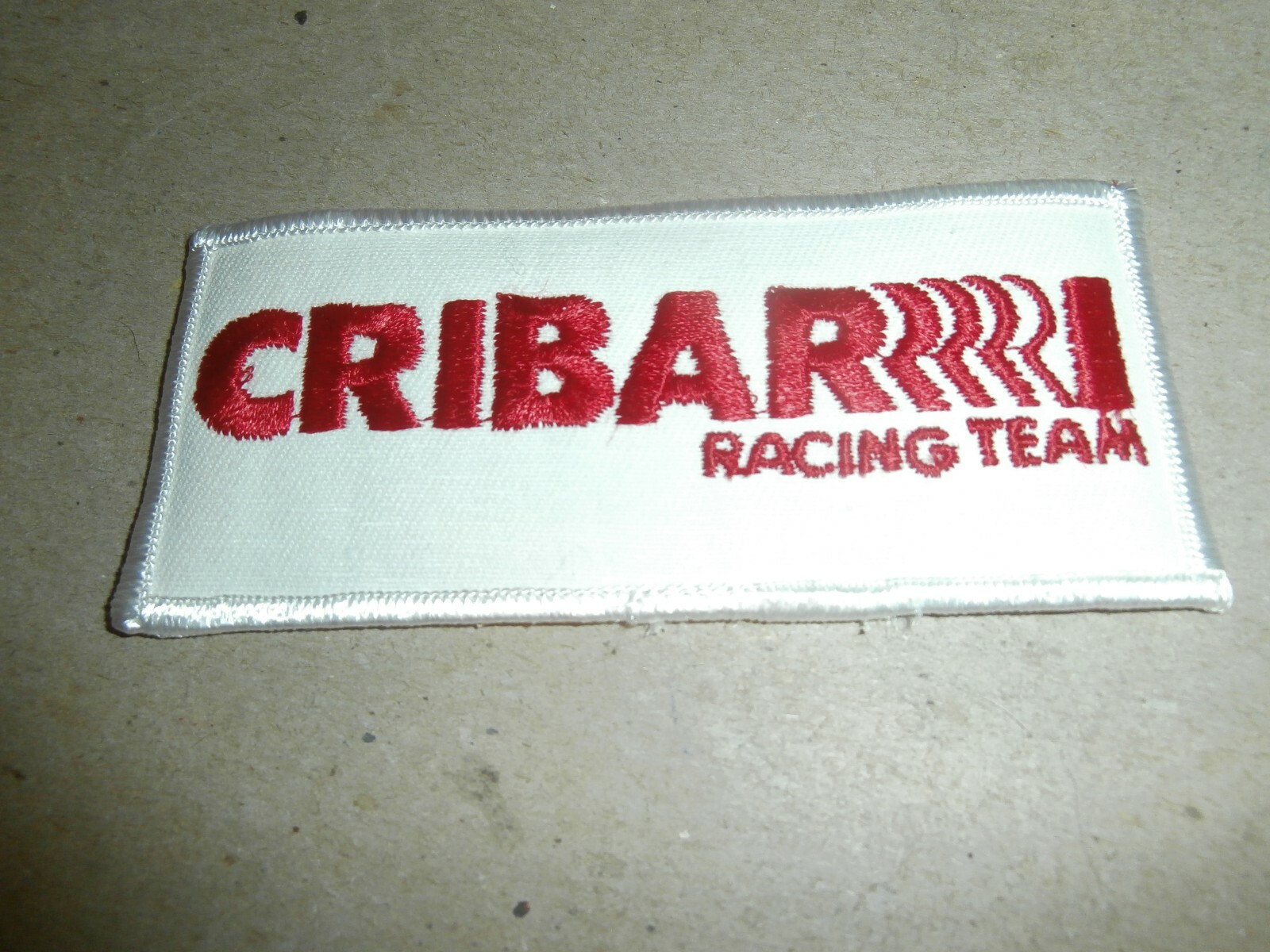 Vintage Embroidered Patch Cribari Racing Team | eBay