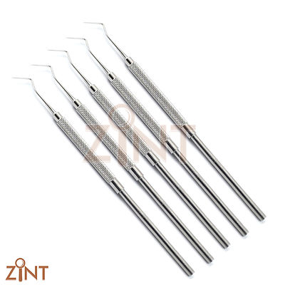 Set Of 5 Dental Probe 9 Dentist Pick Instrument Periodontal Sharp Tip ...
