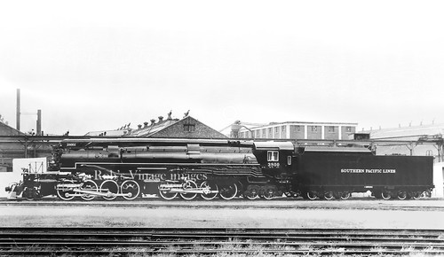 Southern Pacific Railroad Articulated Steam Locomotive 3800 2-8-84 ...