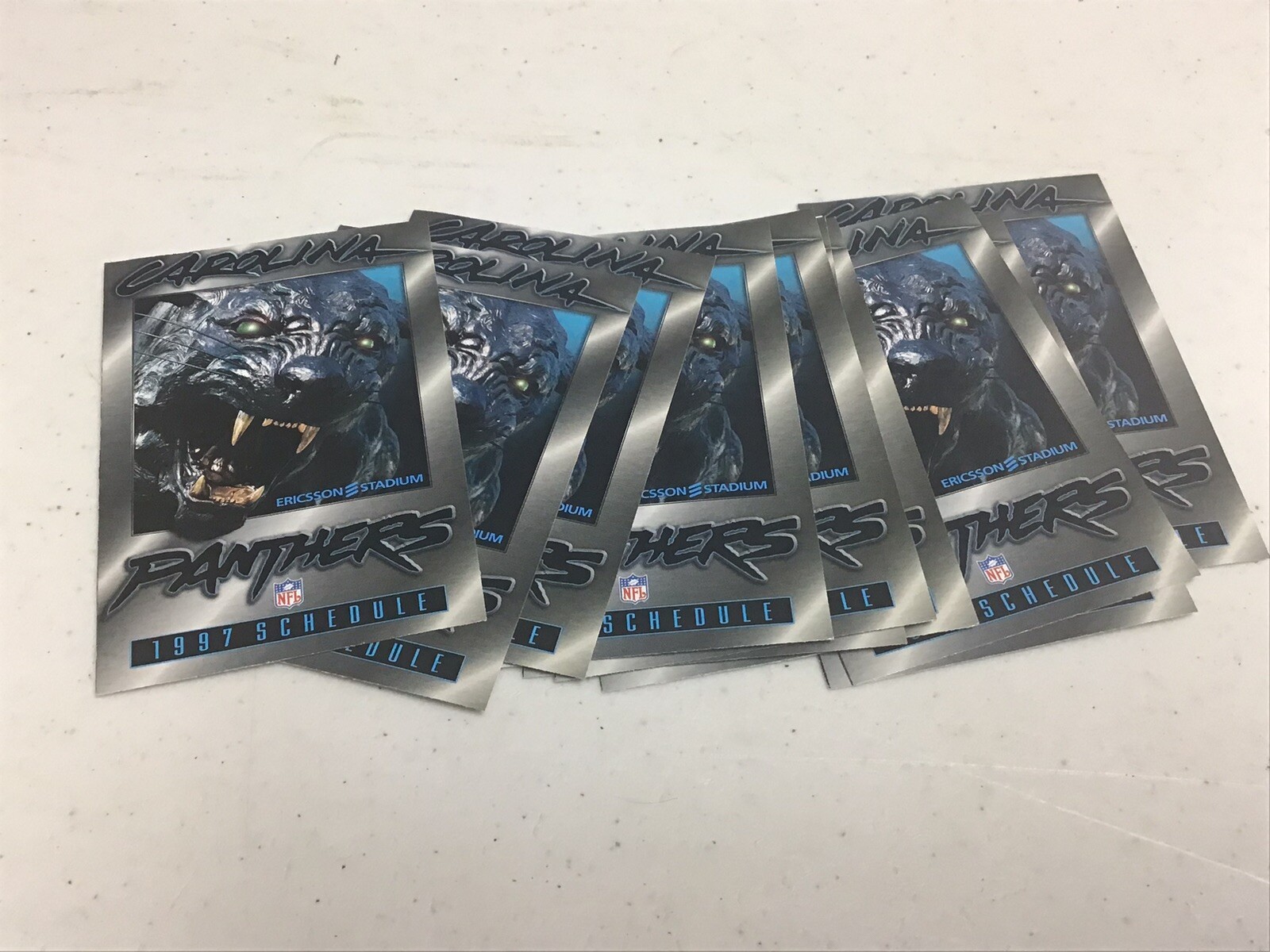1997 Carolina Panthers NFL Football Pocket Schedules (Lot Of 10 ...