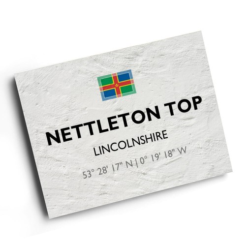 A3 PRINT - Nettleton Top, Lincolnshire - Lat/Long TF1198 | eBay