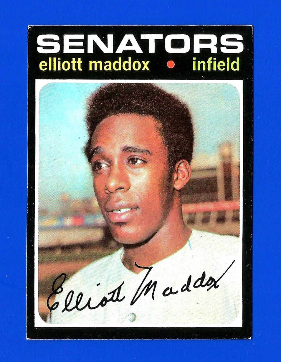 1971 Topps BASEBALL SET BREAK #11 ELLIOTT MADDOX RC SENATORS (DC1) | eBay
