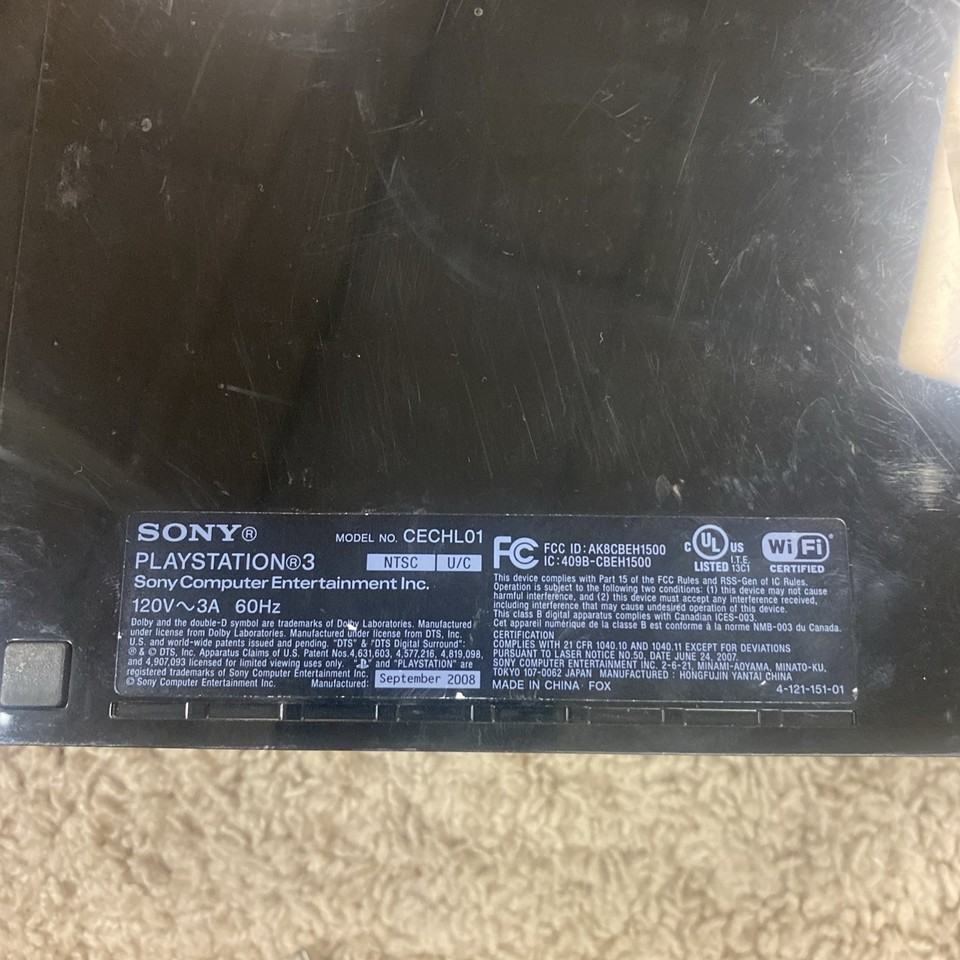 Sony Playstation 3 PS3 Fat CECHL01 PS3 Bundle With Games, Controllers ...