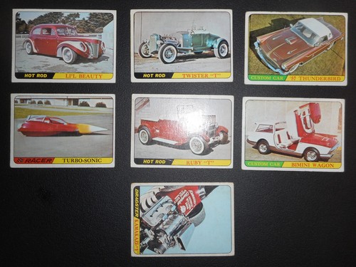 1964 HOT RODS CAR CARD LOT (7 DIFFERENT) TOPPS | eBay